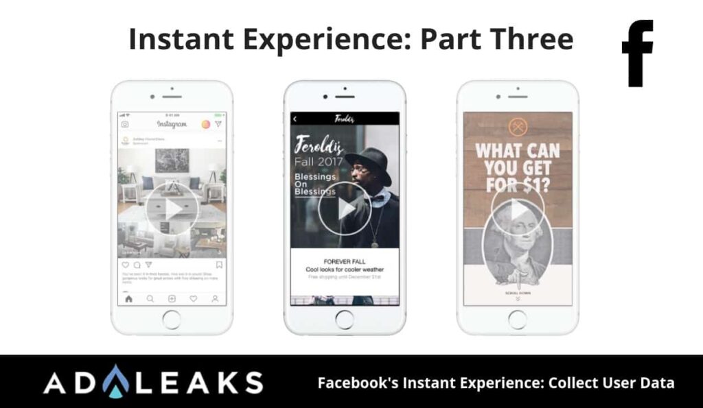 Instant Experience Ads Part Three: Collect User Data | AdLeaks